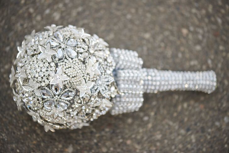Silver Brooch Bouquet