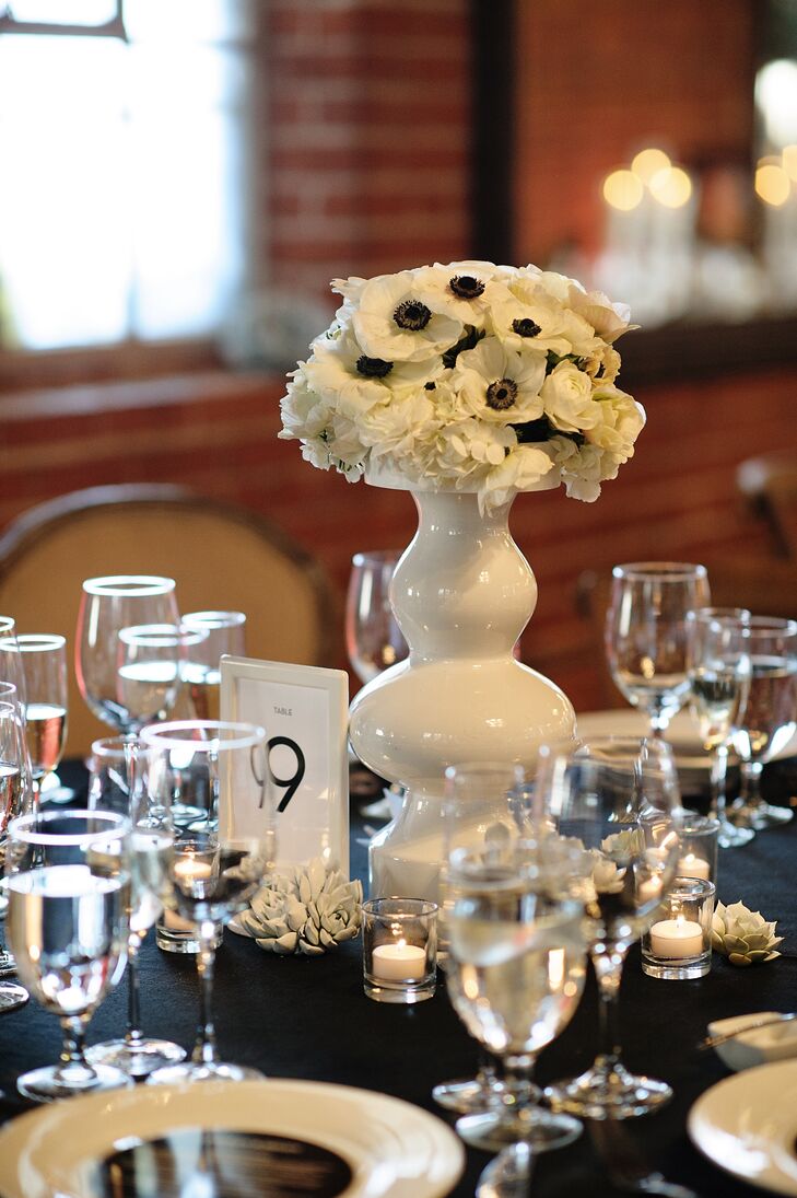 Modern Anemone Centerpieces