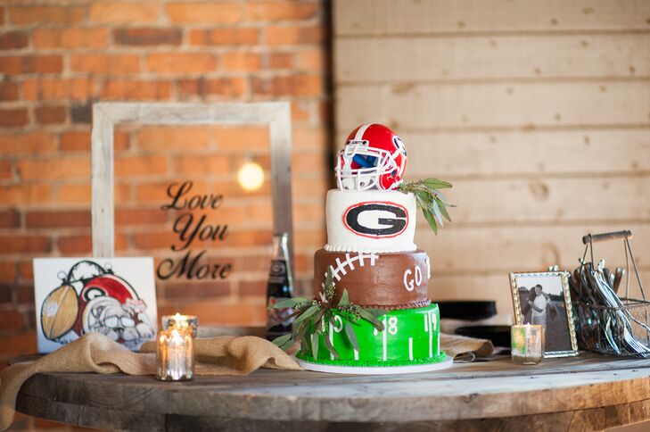 Georgia Bulldog-Inspired Groom's Cake