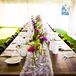 Farm Table Reception Set Up