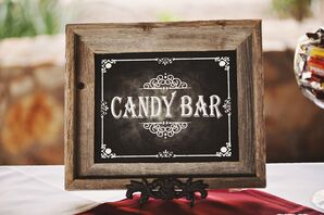 Vintage-Inspired Chalkboard Table Number Sign