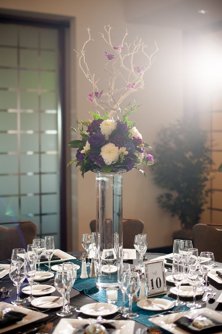 Tall Flower Centerpiece with Branches