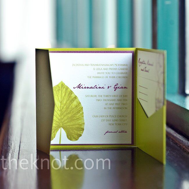 Palm Leaf Invitations
