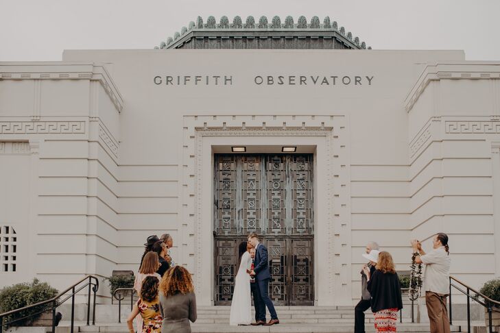 Modern Wedding Ceremony at the Griffith Observatory in Los Angeles ...