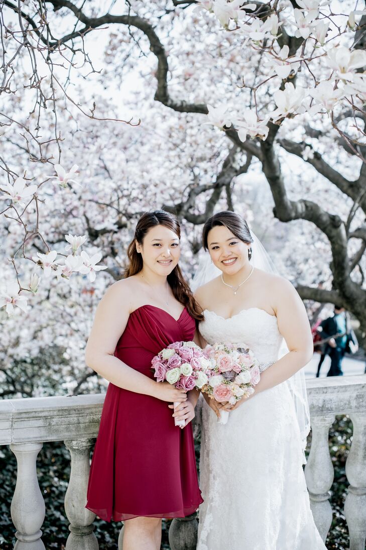 Ruby Red Strapless Bella Bridesmaid Dress