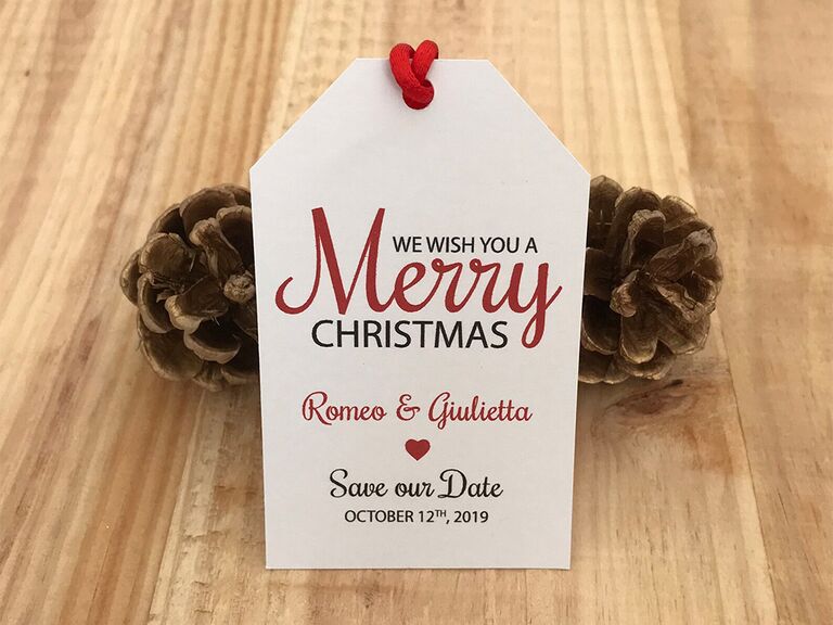 21 Stylish Christmas Save-the-Dates for Your Holiday Wedding
