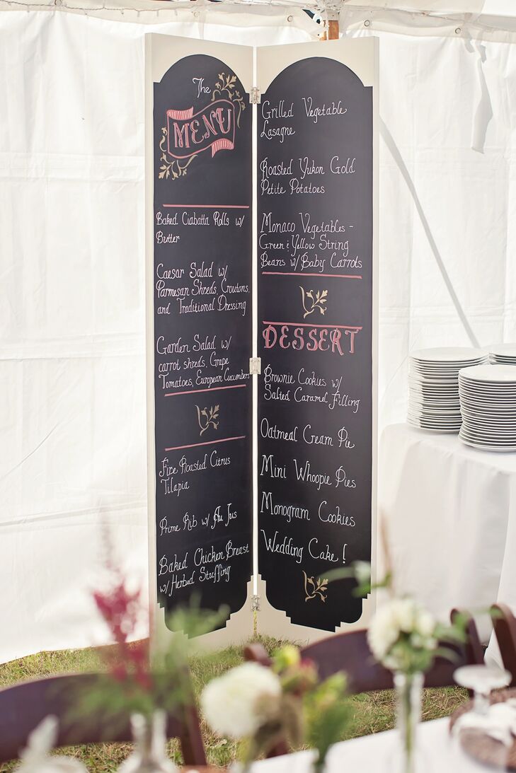 Chalkboard Menu Sign