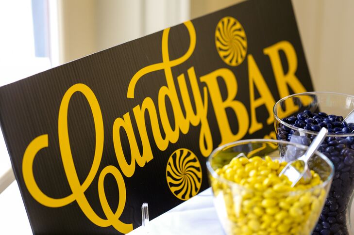 Navy and Yellow Candy Bar