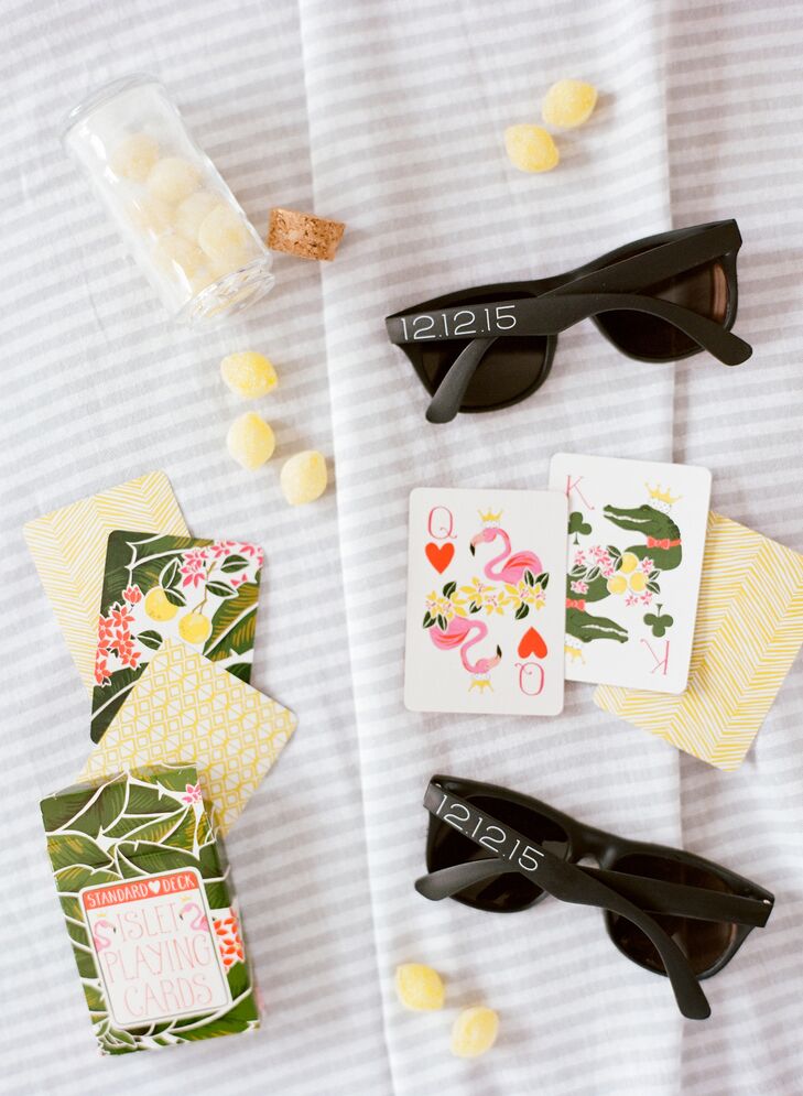 Tropical Playing Cards and Personalized Sunglasses