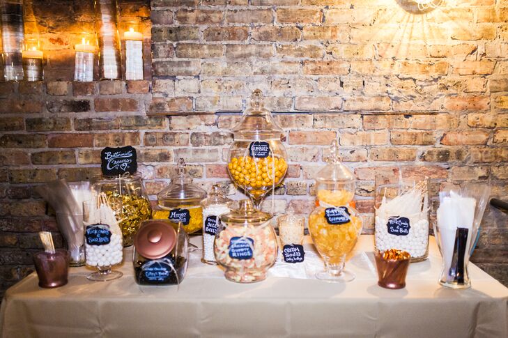 Candy Station With Glass Jars