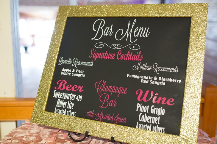 Chalkboard Cocktail Menu