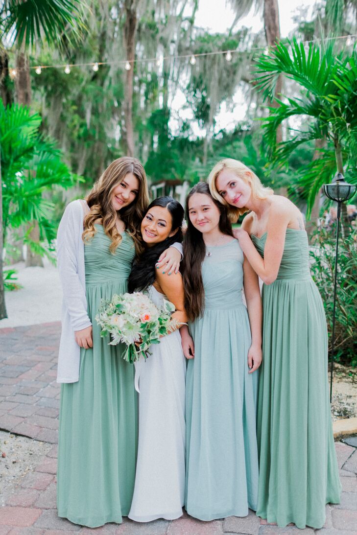 A Green and Gold Wedding at Paradise Cove Orlando in Orlando, Florida