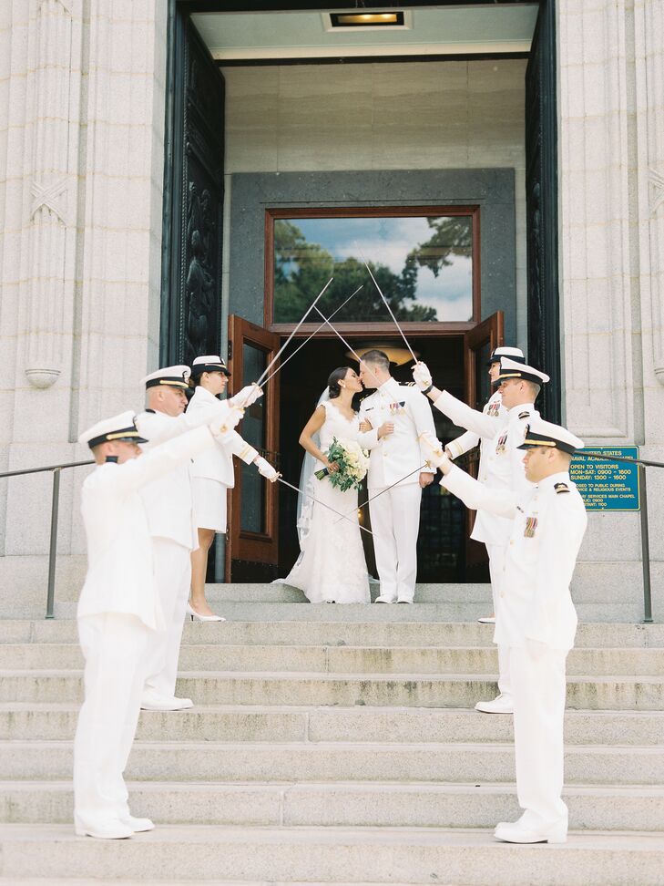 Traditional Naval Arch of Sabers Ceremony Exit