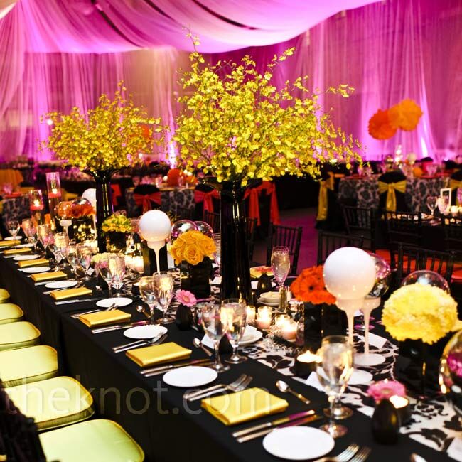 Pink Reception Uplighting