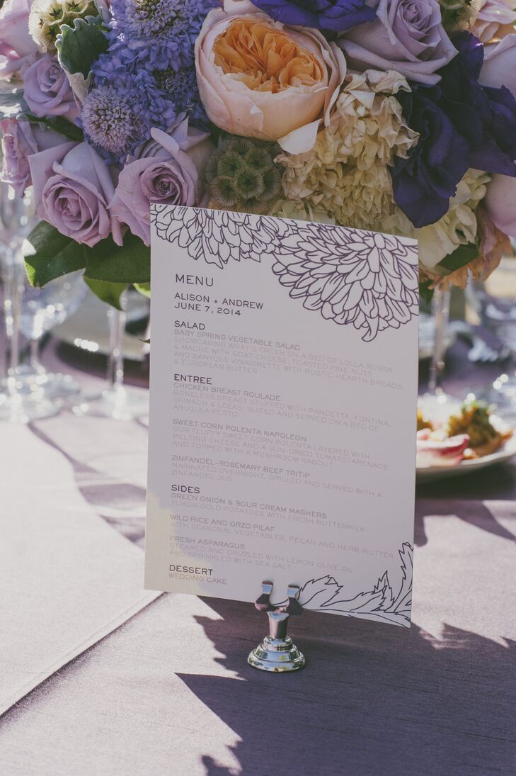 Illustrated Menu Cards