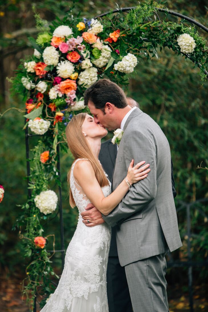 Ceremonial First Kiss at the Altar