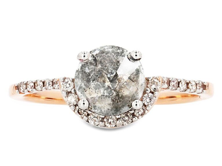 17 Unique Salt and Pepper Diamond Engagement Rings