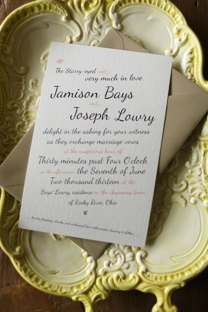Playful Wedding Invitations