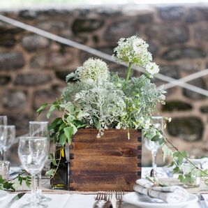 Rustic Green Wedding Centerpieces