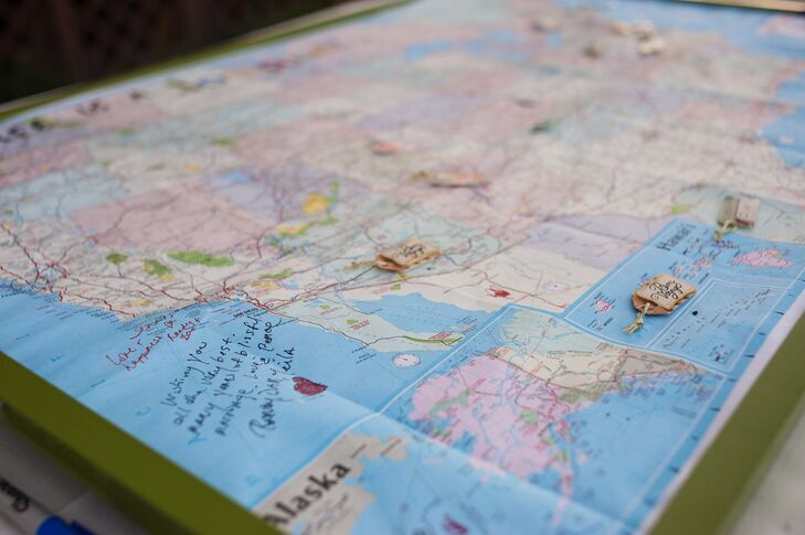 World Map Guest Book