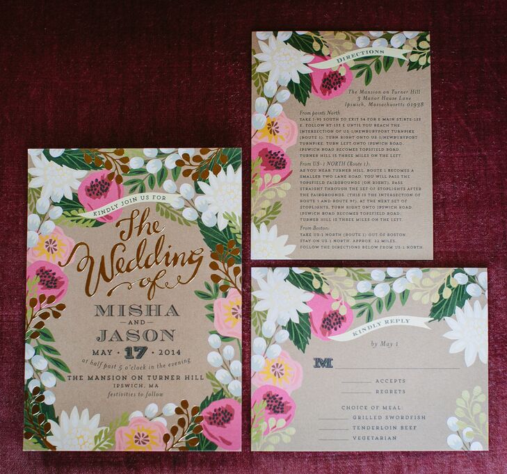 Whimsical Wedding Invitation Suite