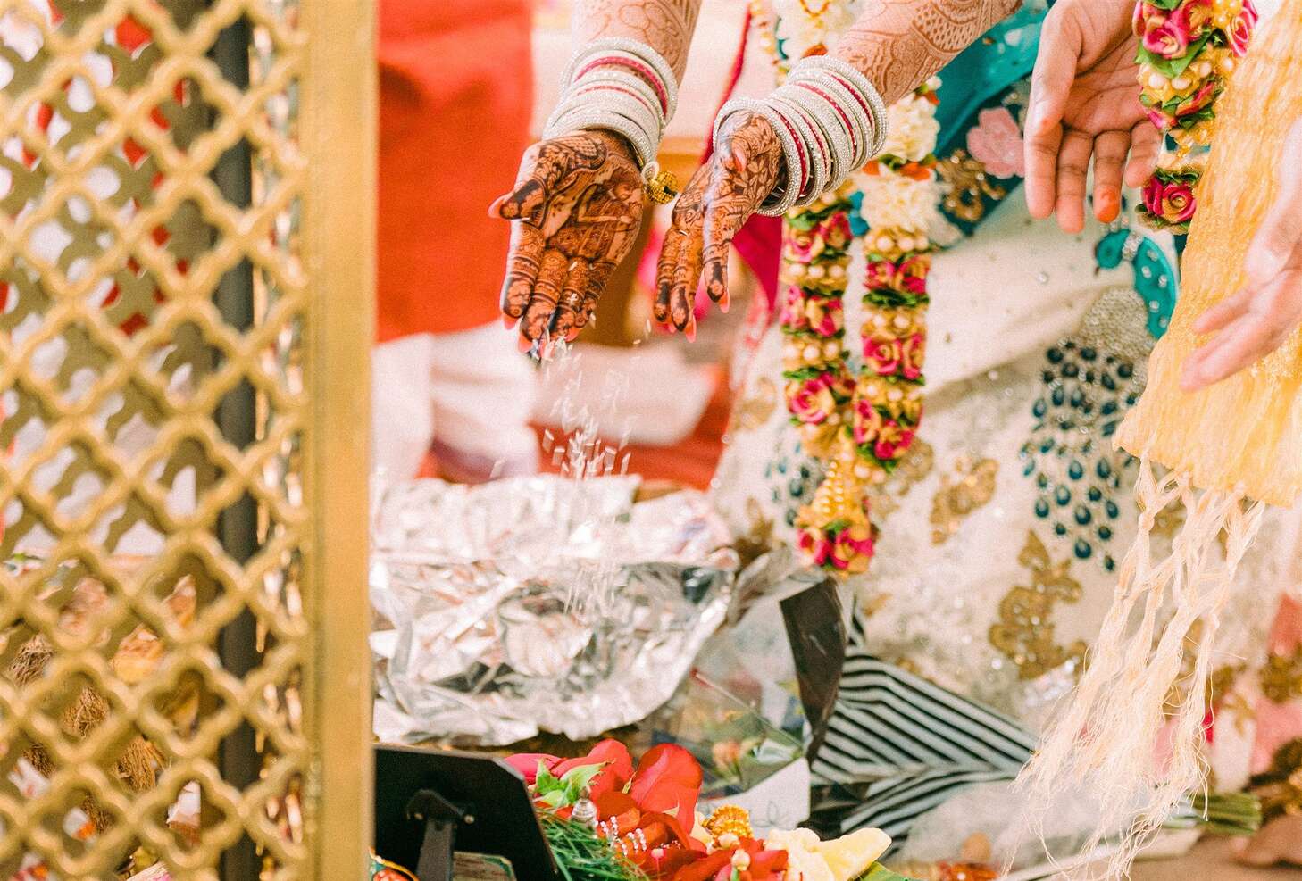 Indian Wedding Ceremony Fire