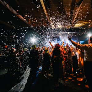 Wedding After-Party With Confetti Drop