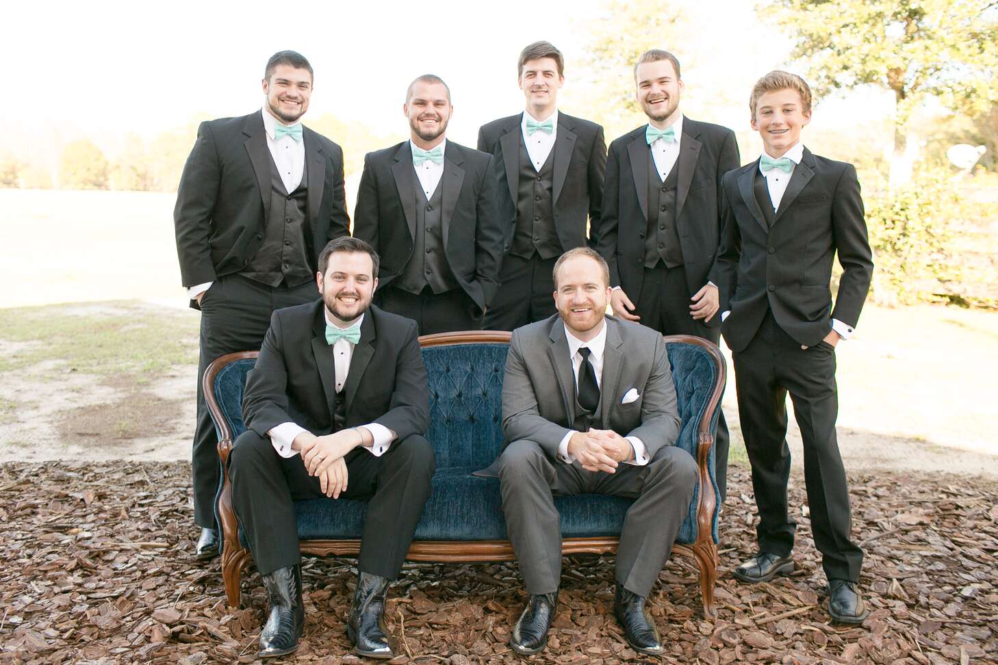 Black And Aqua Tuxedo