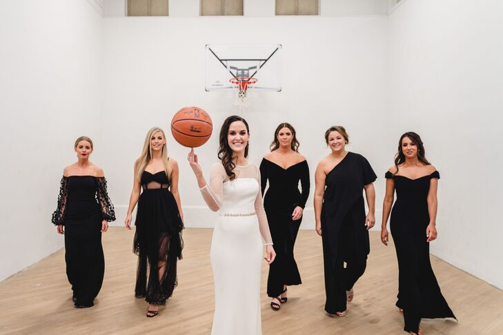 Confetti and Basketball Lent a Unique Twist to This Classic Wedding in ...
