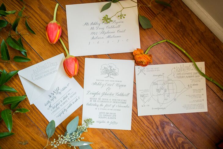 Elegant Traditional Wedding Invitations
