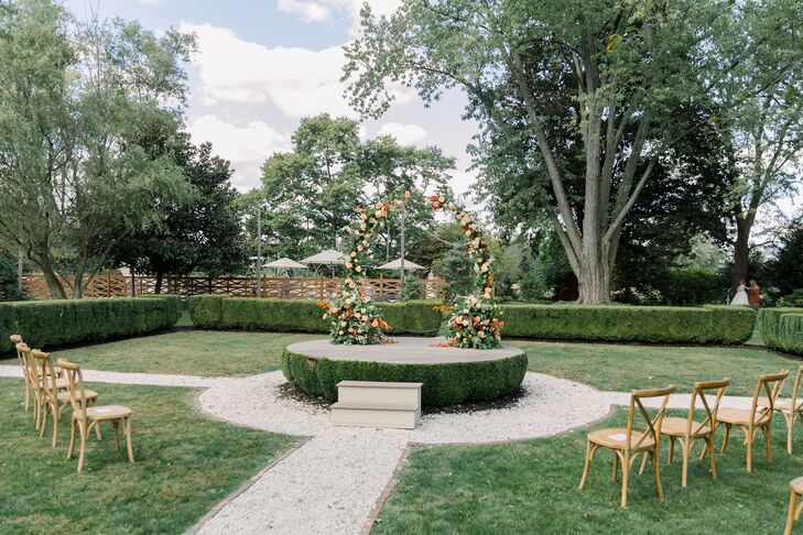 A Poolside Wedding With an Orange Color Palette at Cypress House in ...
