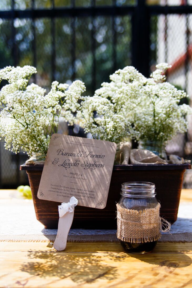 Potted Queen Anne's Lace Centerpiece