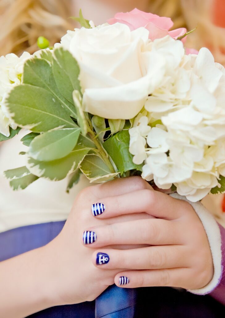 Nautical Navy Bridesmaid Manicure