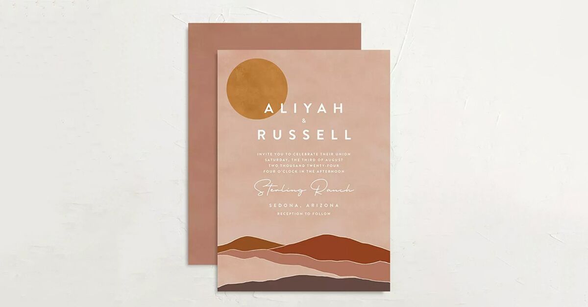 25 Boho Wedding Invitations to Kick Off Your Celebration