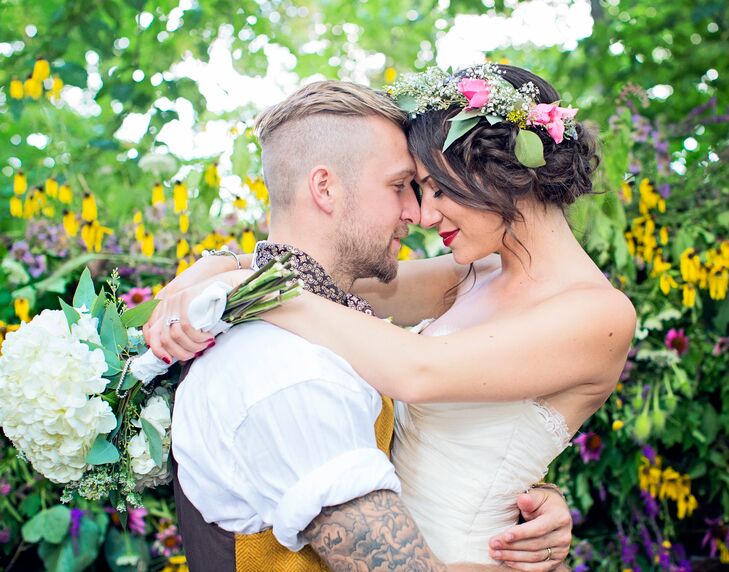 Bohemian Bride and Groom Style