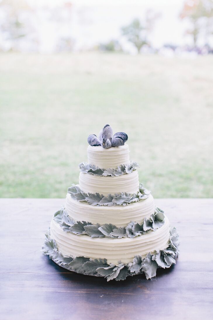 Wedding Cake Topped with Mussels
