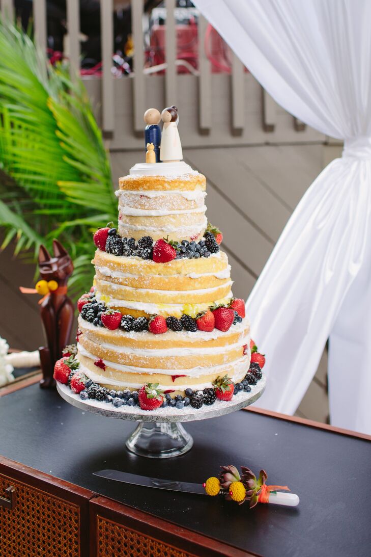 Unfrosted Wedding Cake