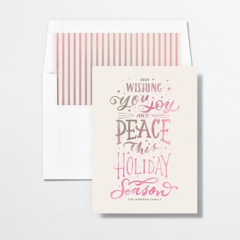 25 Festive Holiday Cards for Newlywed & Engaged Couples