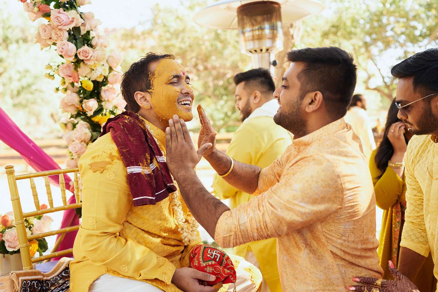 Turmeric ceremony indian wedding 60 photos - Astyledwedding.com