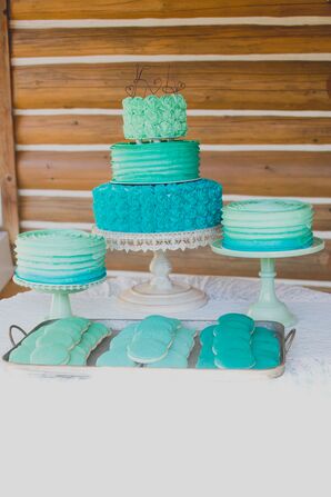 Turquoise Wedding Cakes