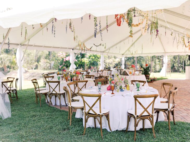 Outdoor Tent Set Up for Reception
