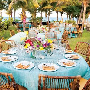 Tropical Palm Centerpiece
