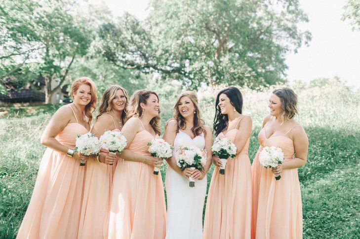 Watters Apricot Bridesmaid Dresses