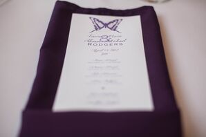 Purple Rose Wedding Centerpieces