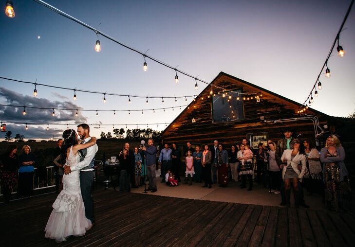Outdoor String Light Dance Floor