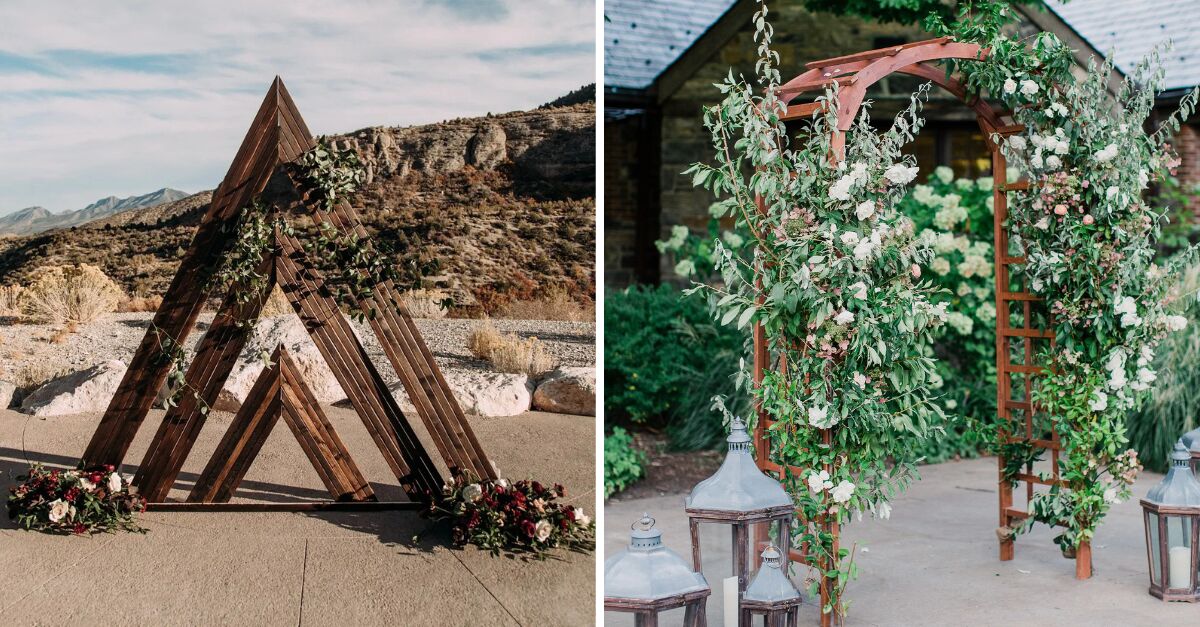 36 Wooden Wedding Arch Ideas: Rustic, Triangle, Simple