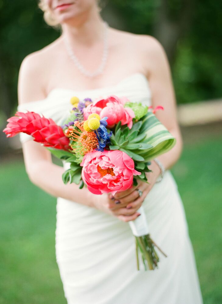 Colorful and Creative Bridal Bouquet