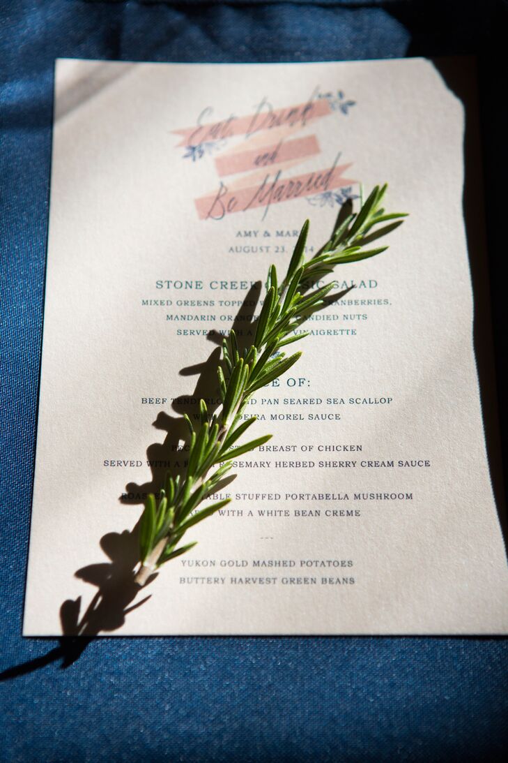Simple, Whimsical Menu Cards
