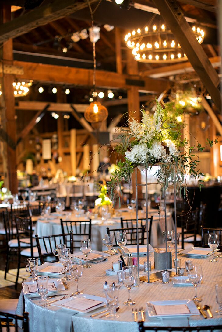 Modern Centerpiece With Hydrangeas and Astilbes