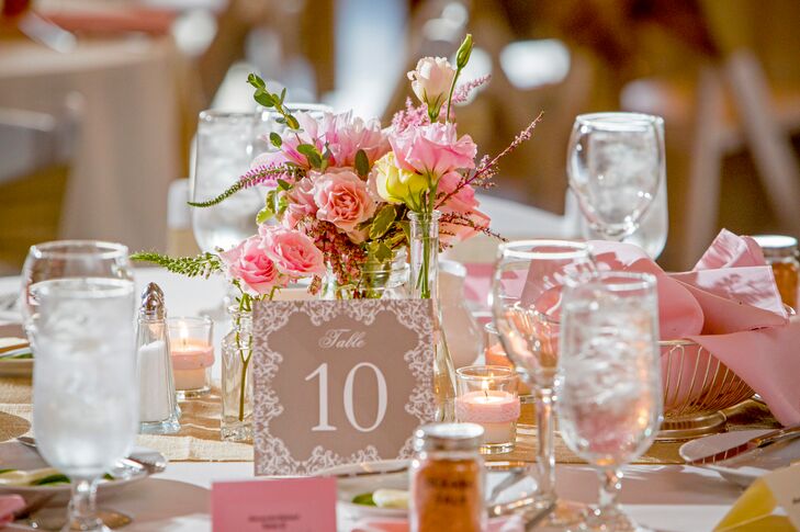 Shabby Chic Brown-Paper Table Numbers
